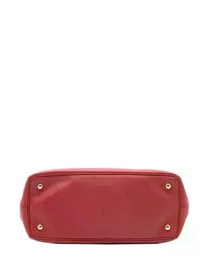 Prada Large Saffiano Lux Galleria Double Zip Satchel 2010-2026 - Red
