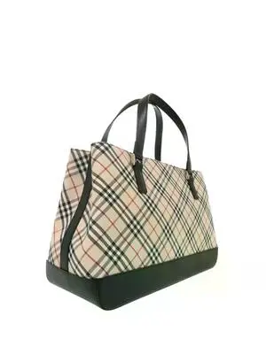Burberry Nova Check Canvas Tote Bag