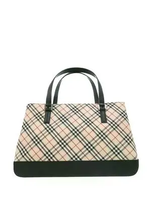 Burberry Nova Check Canvas Tote Bag
