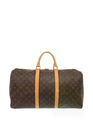 LOUIS VUITTON 20th Century Monogram Keepall 50 Travel Bag - Brown