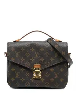 LOUIS VUITTON 2016 Monogram Pochette Metis Satchel - Brown
