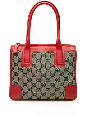 Gucci Gg Canvas Handbag - Red
