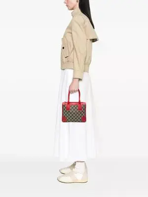 Gucci Gg Canvas Handbag - Red