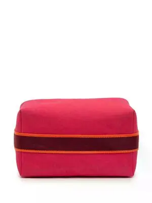 Hermès Large Toile Bride A Brac Case Vanity Bag - Pink