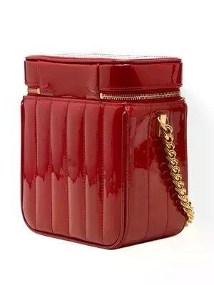 Saint Laurent 2019 Matelassé Patent Monogram Vicky Vanity Crossbody Bag