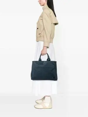 Prada 2013-2026 Denim Tote Bag - Blue