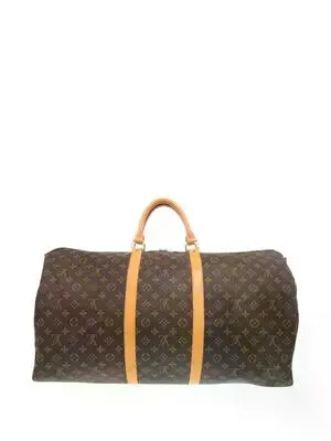 LOUIS VUITTON 2004 Monogram Keepall Bandouliere 60 Travel Bag