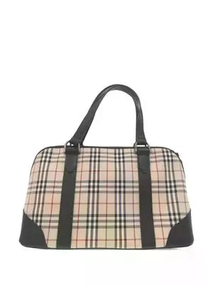 Burberry House Check Canvas Handbag
