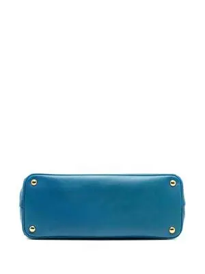 Prada Saffiano Lux Parabole Tote Bag - Blue