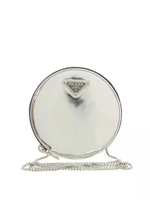 Prada Silver Tone Cross Body Bags
