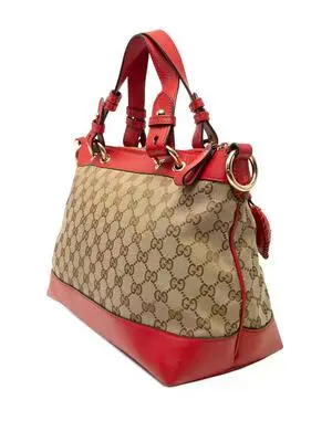 Gucci Gg Canvas Valentine Satchel - Neutrals
