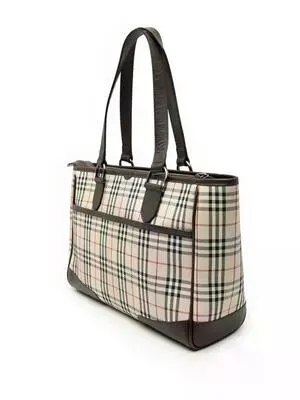 Burberry House Check Canvas Tote Bag