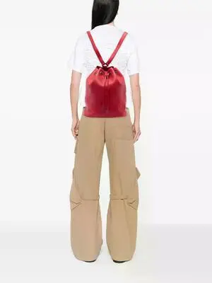 Gucci Small Pebbled Calfskin Soho Drawstring Backpack