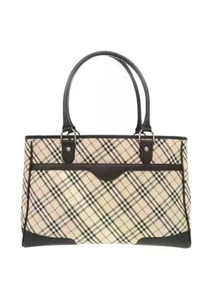 Burberry Nova Check Canvas Tote Bag
