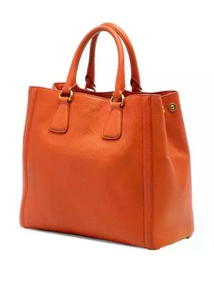 Prada Vitello Daino Open Convertible Tote Satchel