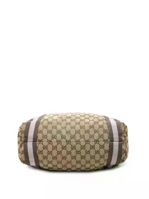 Gucci Gg Canvas Web Tote Bag - Neutrals