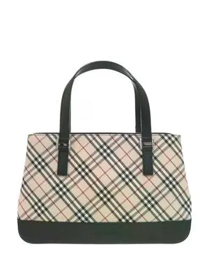 Burberry Nova Check Canvas Tote Bag