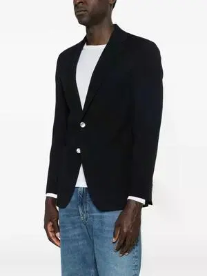 BOSS Virgin Wool Jacket - Blue