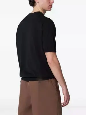 John Smedley Crew-neck T-shirt - Black