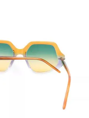 KUBORAUM P20 Geometric-frame Sunglasses - Orange