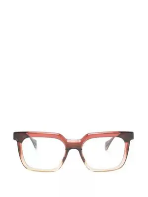 GIGI STUDIOS Florentina Square-frame Glasses - Red