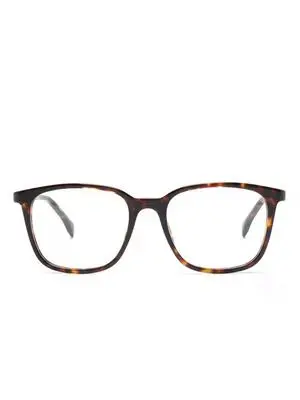 BOSS Tortoiseshell Square-frame Eyeglasses - Brown