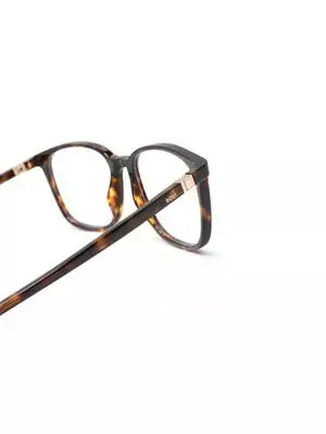 BOSS Tortoiseshell Square-frame Eyeglasses