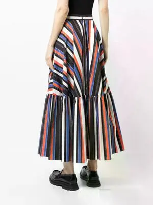 Plan C Stripe-print Long Skirt