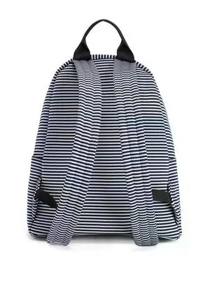 GIUSEPPE ZANOTTI Striped Embroidered-logo Backpack