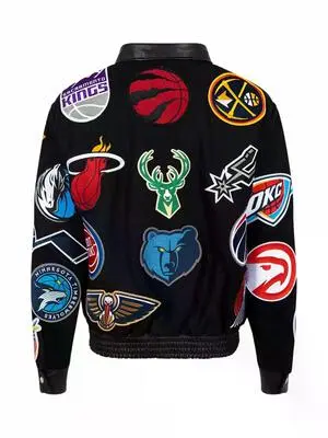 JEFF HAMILTON Nba Collage Wool Jacket - Black