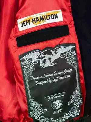 JEFF HAMILTON Nba Collage Wool Jacket - Black