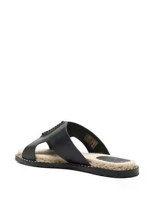 CastaÑer Piti Leather Sandals - Black