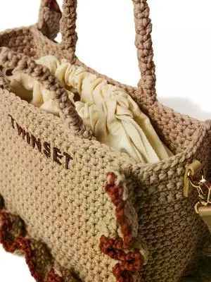 TWINSET Ruffled-trim Tote Bag
