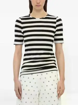 MSGM Striped Short-sleeve T-shirt