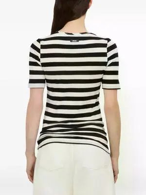 MSGM Striped Short-sleeve T-shirt