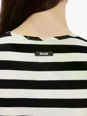 MSGM Striped Short-sleeve T-shirt