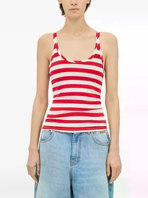 MSGM Striped Tank Top
