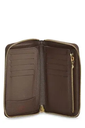 LOUIS VUITTON Damier Ebene Zippy Compact Wallet
