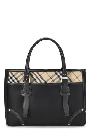 Burberry Check Zip Tote