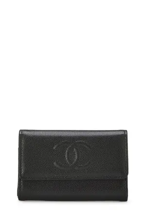 Chanel Caviar Card Case - Black