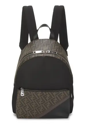 Fendi Zucca Coated Canvas Backpack - Black