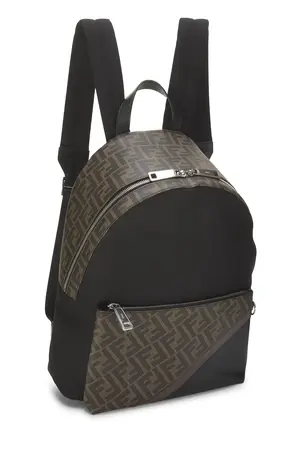 Fendi Zucca Coated Canvas Backpack - Black