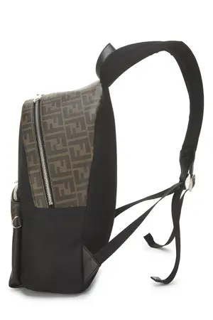 Fendi Zucca Coated Canvas Backpack - Black