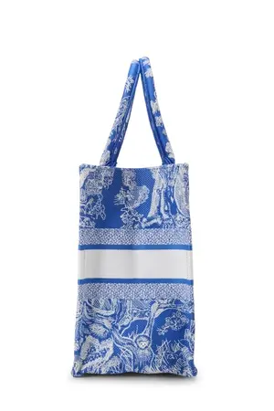 Dior Embroidered Book Tote - Blue