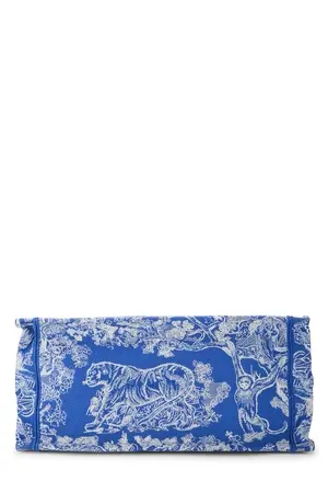 Dior Embroidered Book Tote - Blue