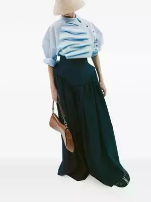 A.W.A.K.E. Mode Button-embellished Blouse