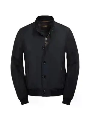 MOORER Fidani-jkr Buttoned Bomber Jacket - Black
