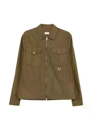 Moncler Zip-up Jacket With Flap Pockets - Brown