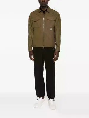 Moncler Zip-up Jacket With Flap Pockets - Brown