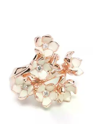 SHAUN LEANE Cherry Blossom Diamond Ring - Pink